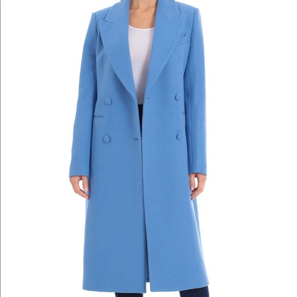 Avec Les Filles | Jackets & Coats | Wool Blue Overcoat | Poshmark